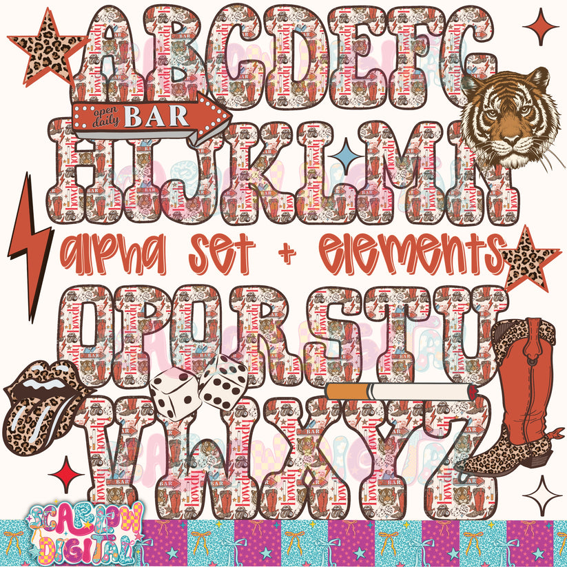 Howdy Alpha Set Digital Design – Scarlow Digital