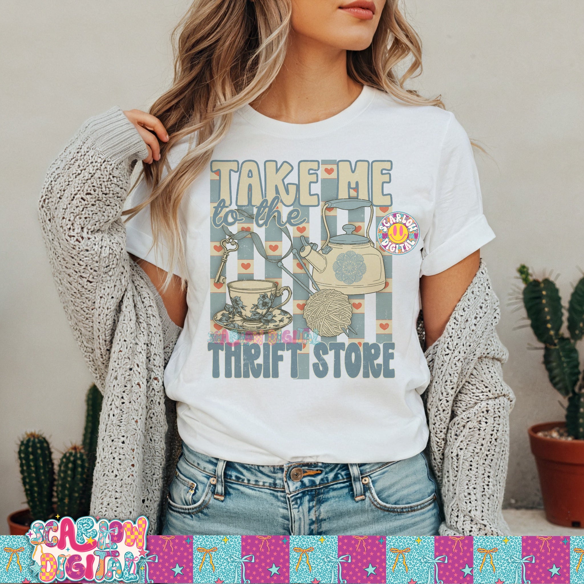 Take Me To the Thrift Store PNG Digital Design – Scarlow Digital
