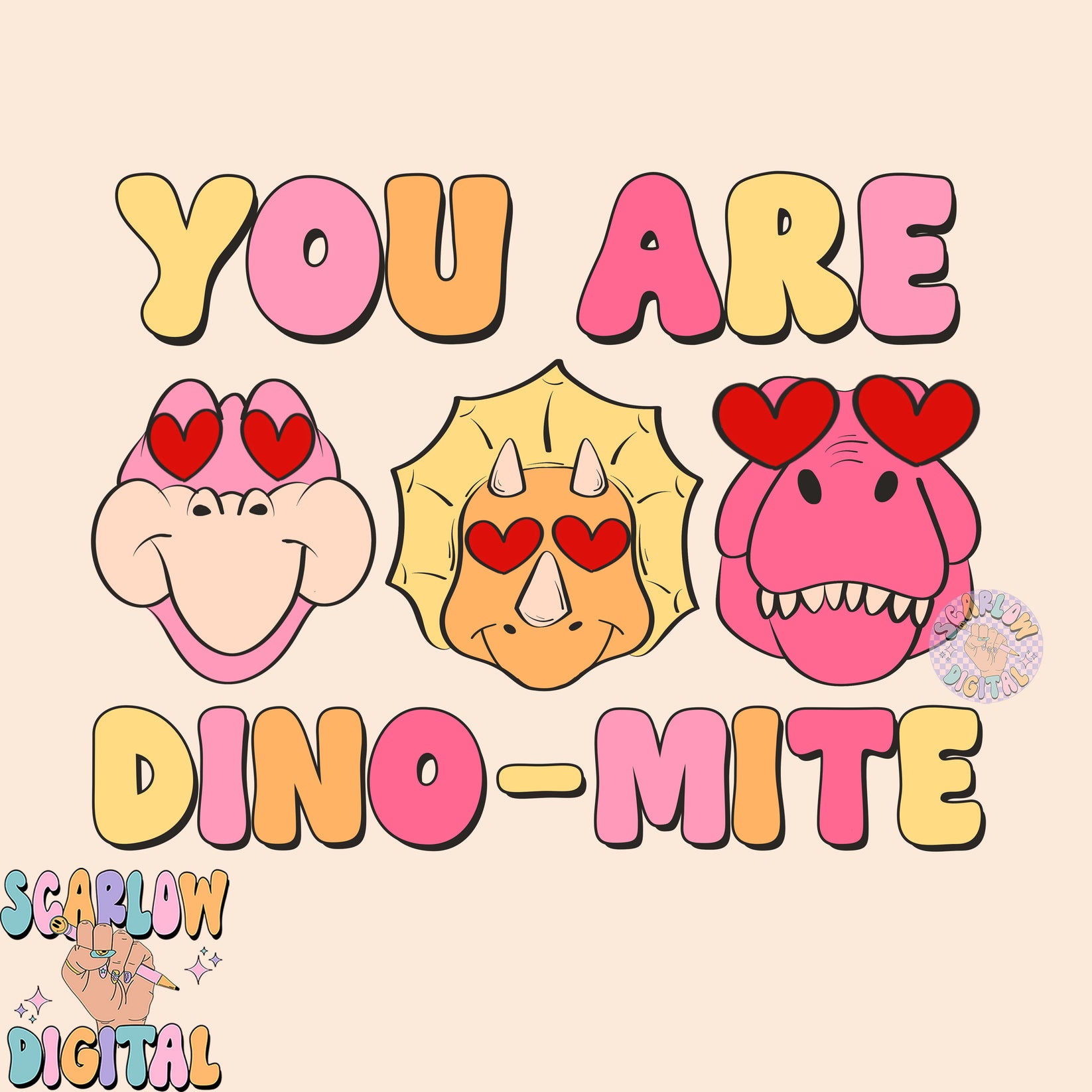 You Are Dino Mite PNG-Valentine's Day Sublimation Digital Design Downl ...