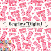 Howdy Y'all Seamless Pattern-Western Sublimation Digital Design Downlo ...