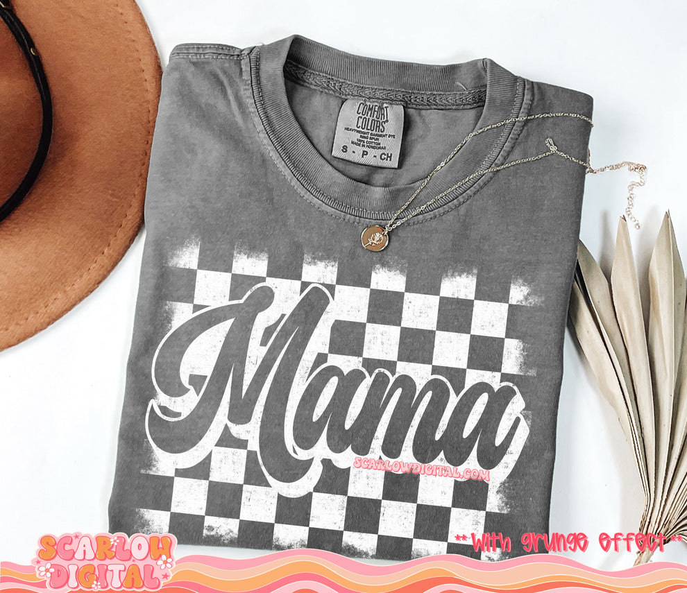 Checkered Mama PNG Bundle Digital Design – Scarlow Digital