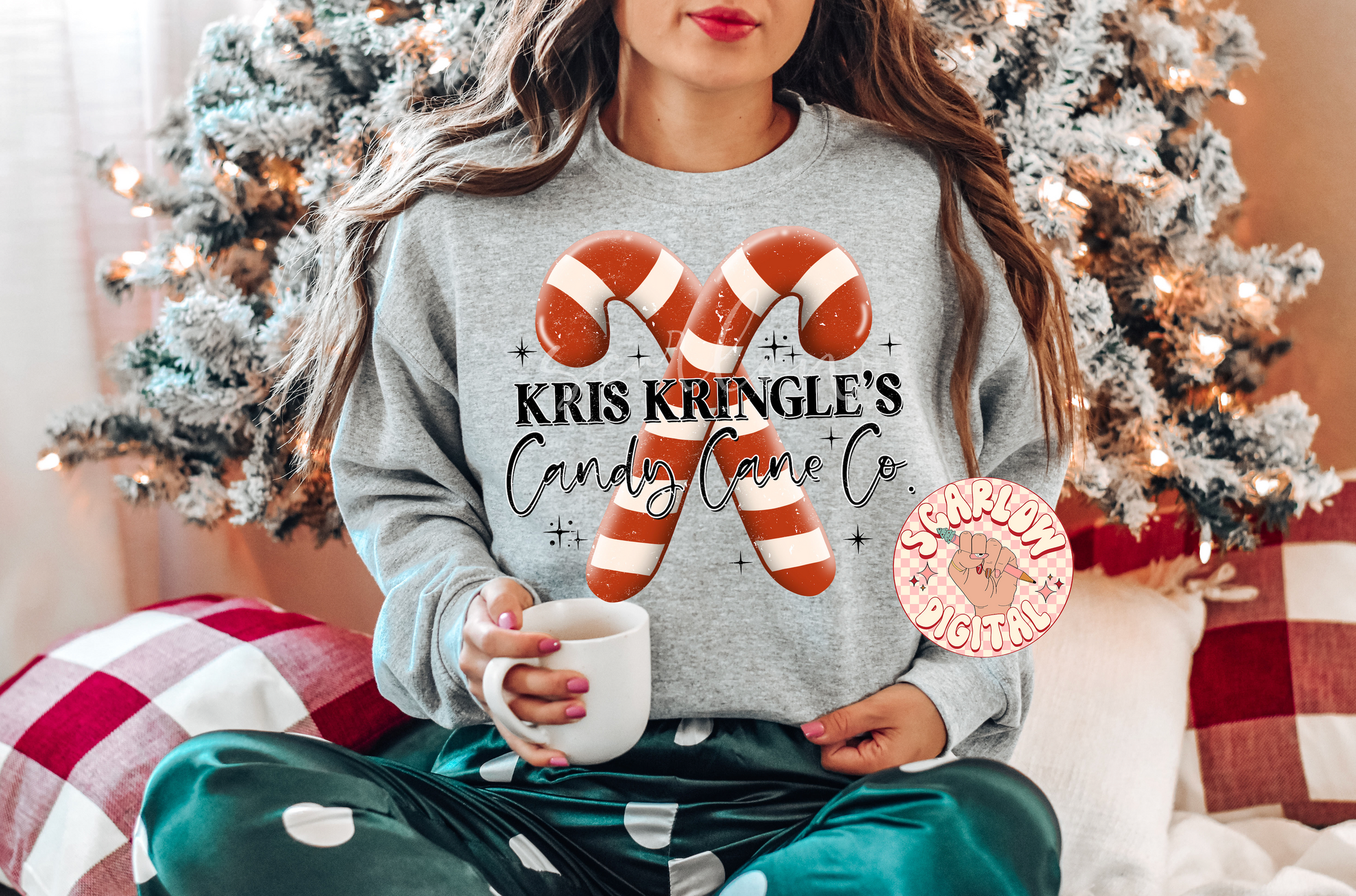 Kris Kringle's Candy Cane Co. PNG-Christmas Sublimation Digital Design ...