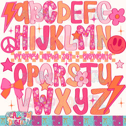 Preppy Girl Alphabet Set Digital Design – Scarlow Digital