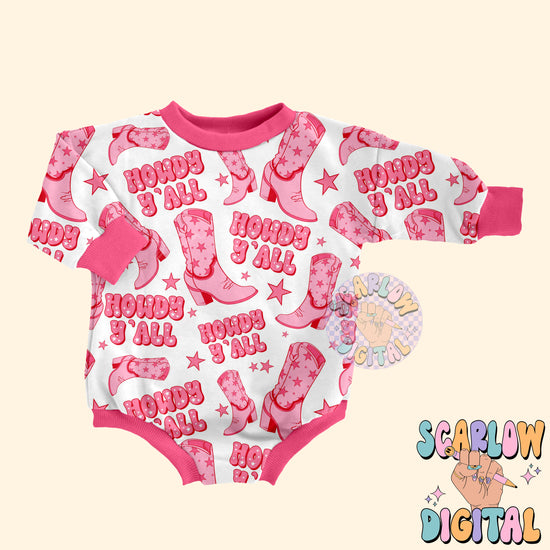 Howdy Y'all Seamless Pattern Digital Design – Scarlow Digital