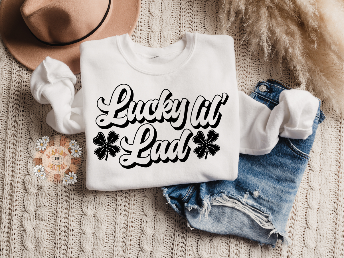 Lucky Lil' Lad SVG-Saint Patrick's Day Cricut Cut Files-clover svg, le ...