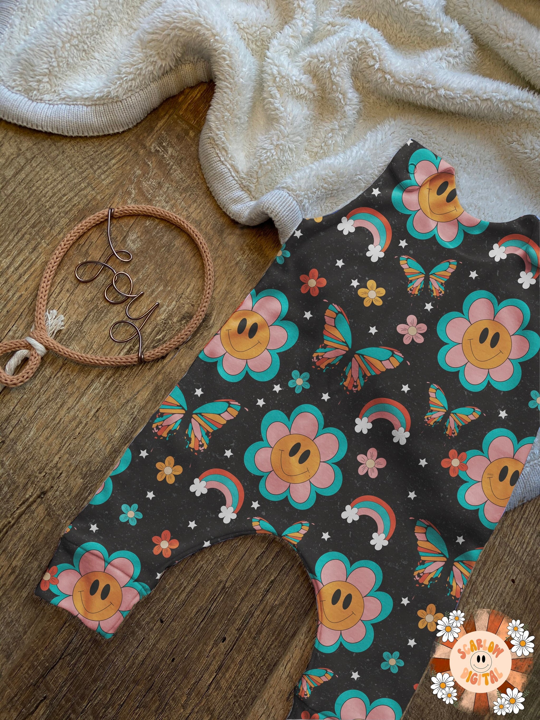 Retro Seamless Pattern-Girl Sublimation Digital Design Download-girl s ...