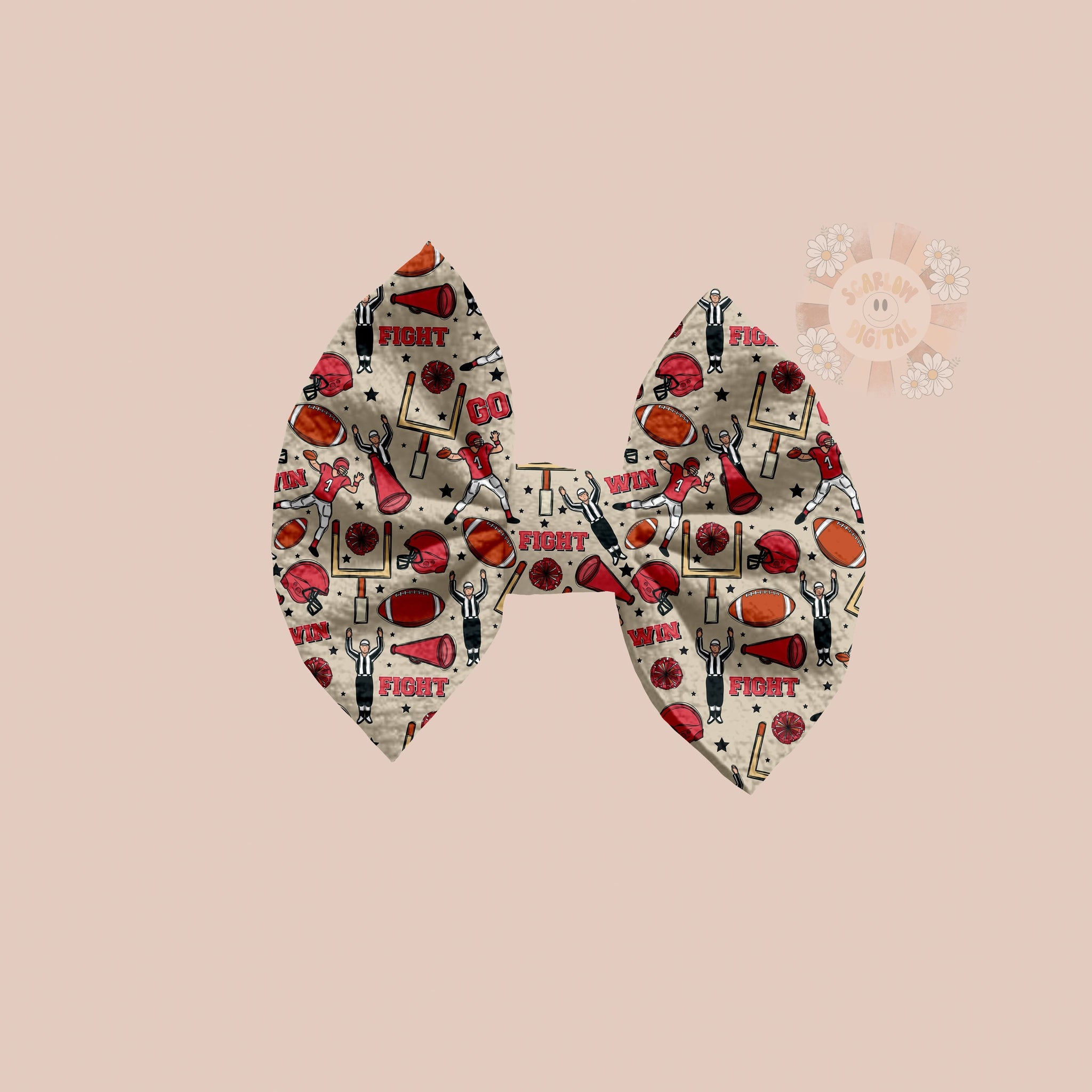 Red Football Seamless Pattern – Scarlow Digital